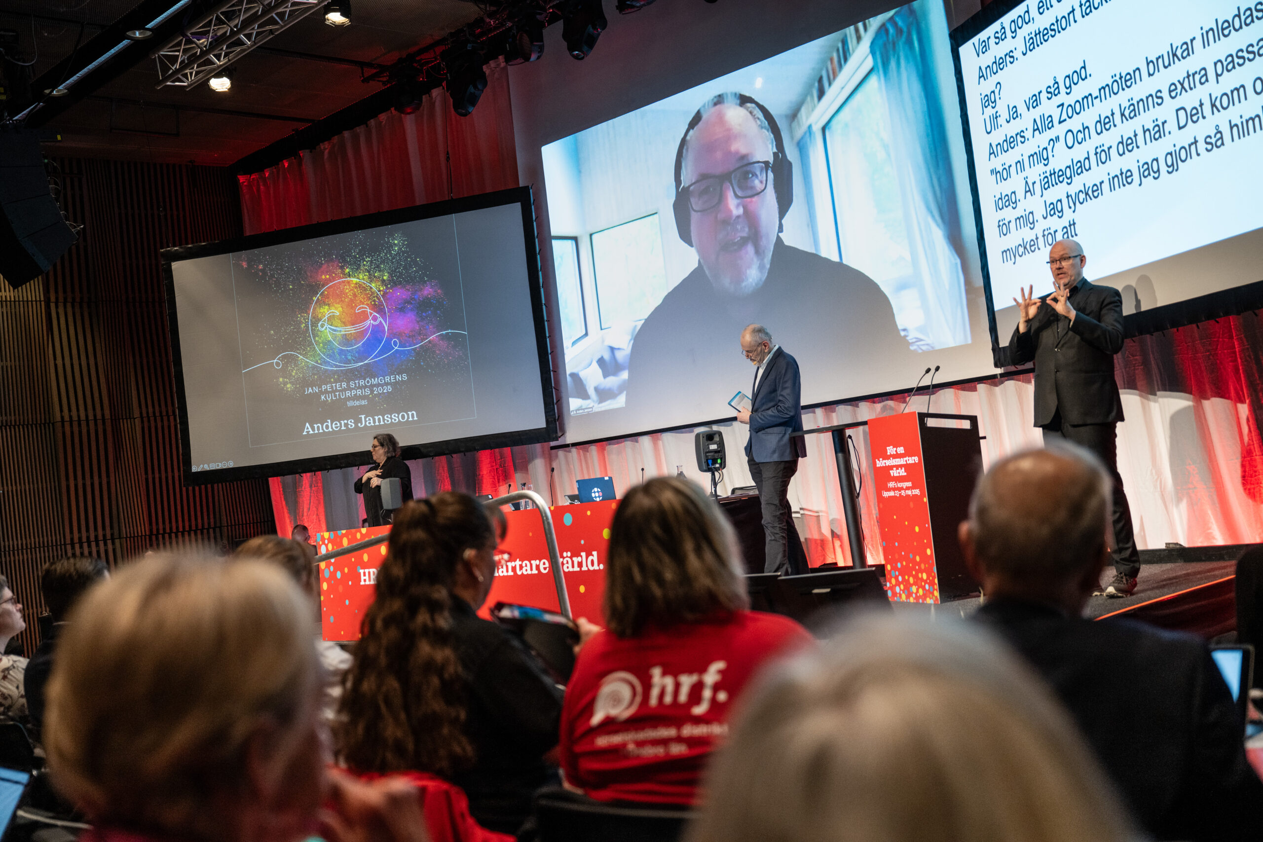 Tre fick Jan-Peter Strömgrens kulturpris - Hörselskadades Riksförbund